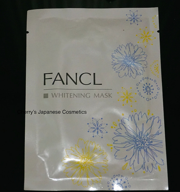 Fancl Whitening Mask is also wonderful sheet mask to moisturize, but ...